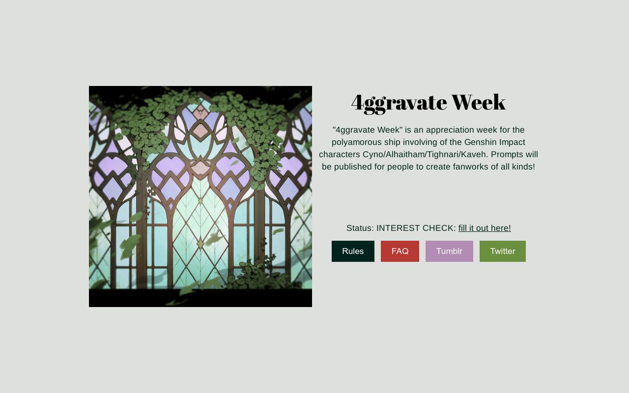 4ggravate week